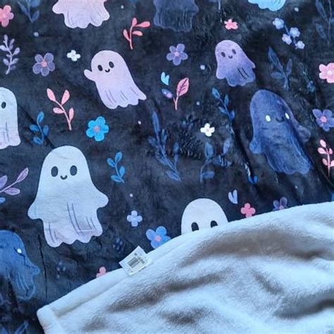 Cute Ghost Blanket Halloween Blanket Fall Decor Ghosts Throw Etsy