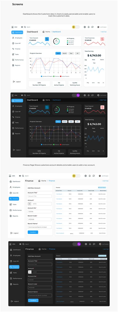Customer Relationship Management Dashboard On Behance