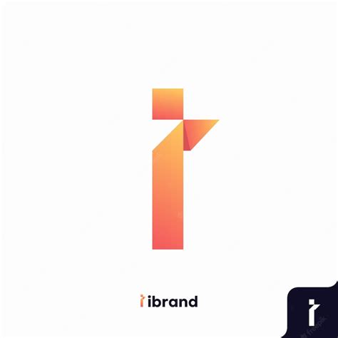 Premium Vector Letter I Logo Icon Template Flat Minimalist