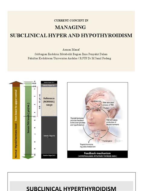 Current Th Of Subclinical Pdf Hypothyroidism Thyroid Stimulating