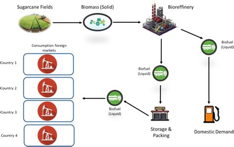 The Structure Of Global Sugarcane To Biofuel Supply Chain Network Download Scientific Diagram
