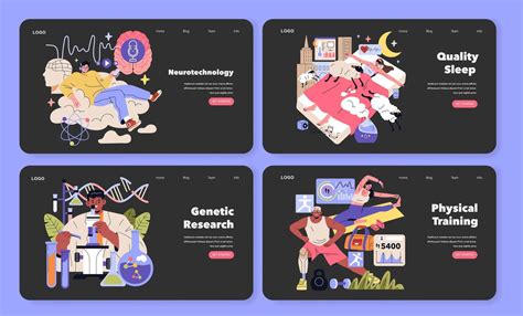 Biohacking Flat Illustration 54201681 Vector Art At Vecteezy