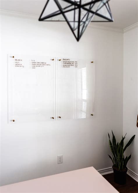 Acrylic Dry Erase Board Diy Jordan Jean