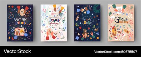 Craft Background Class Workshop Diy Posters Vector Image