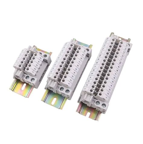 Mini Terminal Blocks Uk 1 5 2 5 6 10n Power Distribution Terminal Block