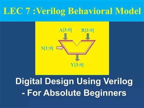 Lect 7 Verilog Behavioral Model For Absolute Beginners Ppt