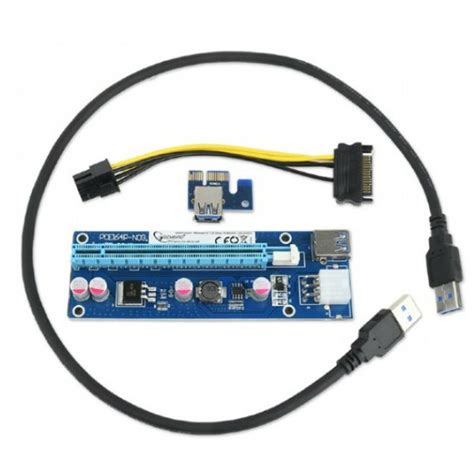 RC PCIEX Gembird PCI Express Riser Add On Card PCI Ex Pin Power Connector Konovo Rs
