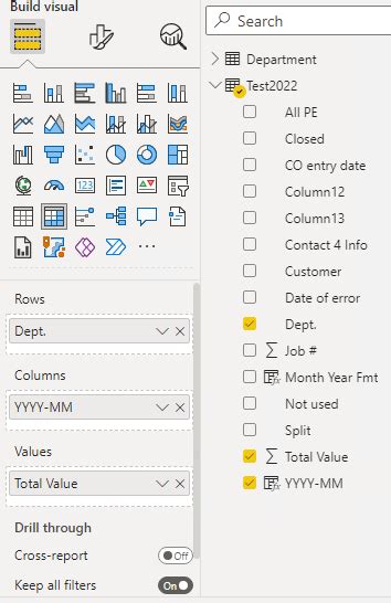 Solved Matrix Sum Values By Months As Columns Not Workin Microsoft Fabric Community