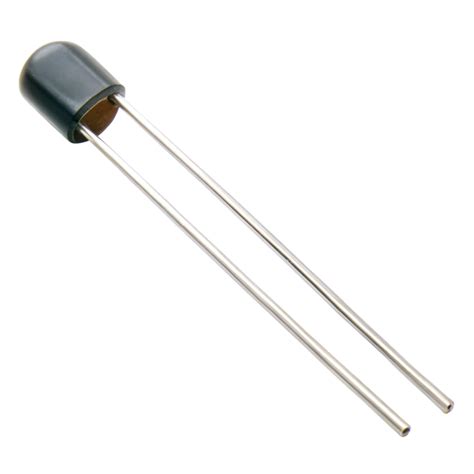 Thermistor Component With Two Metallic Leads Used In Temperature Sensing Applications Isolated