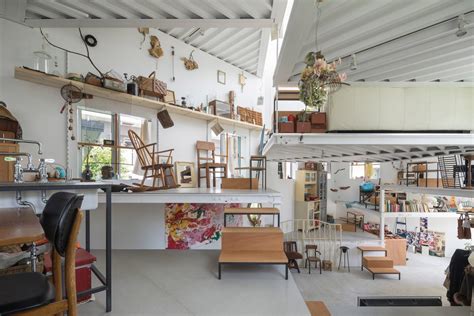 Platform Floors Function As Tables And Shelves Inside House In Miyamoto