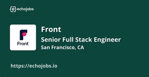 Front Is Hiring Senior Full Stack Engineer Knowledge Base Usd 137k