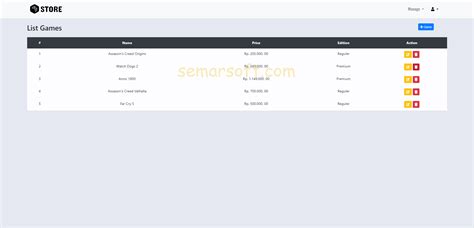 download aplikasi toko game web codeigniter
