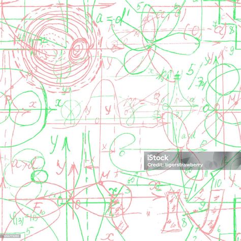 다양한 그래프 솔루션의 필기와 드로잉과 수학 및 기하학 원활한 패턴 지오메트리 및 수학 과목 그래픽 대학 강의 벡터 각도에 대한 스톡 벡터 아트 및 기타 이미지 Istock