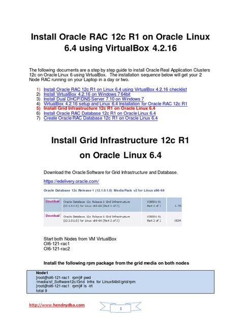 Install Grid Infrastructure 12c R1 On Oracle Linux 64 Pdf Oracle