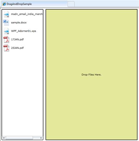 Drag And Drop Files In Silverlight 4