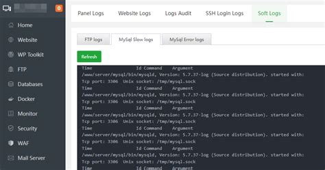 Logs Comprehensive Aapanel Documentation Guides Tutorials Api And Resources