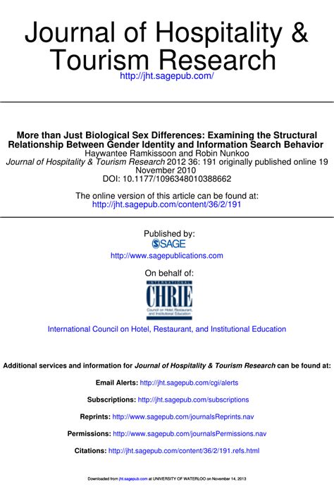 Pdf More Than Just Biological Sex Differences Examining The Structural Relationship Between