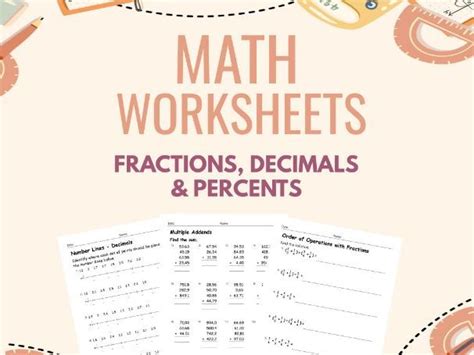 Fractions Decimals And Percents Teaching Resources