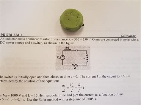 Solved Problem 1 An Inductor And A Nonlinear Resistor Of