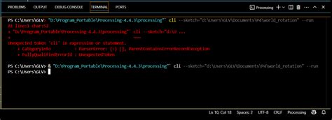 Command Line Interface For Processing 441 6 By Glv Processing