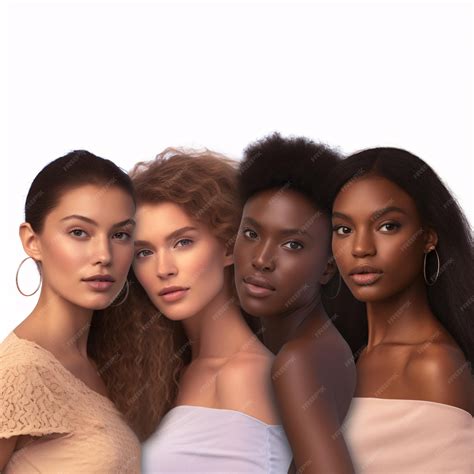 Premium Ai Image Beautifully Diverse Trio Of Women Posed For A
