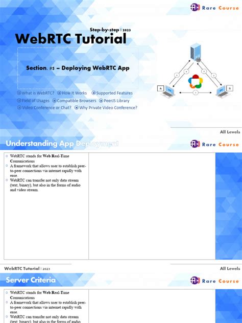 5 Deploying Webrtc App Pdf Streaming Media Internet