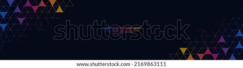 Abstract Geometric Background Triangle Shape Pattern Stock Vector