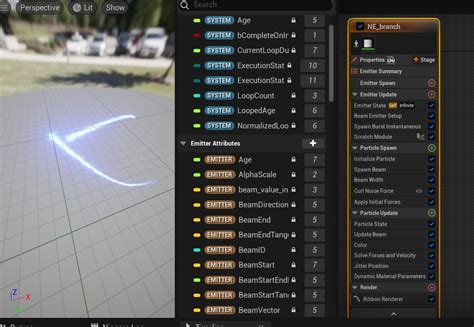 Niagara Beam Spawning Issue Real Time VFX