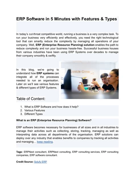 Ppt Erp Software In 5 Minutes With Features And Types Powerpoint Presentation Id 11514192