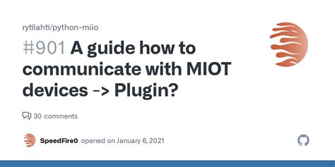 A Guide How To Communicate With Miot Devices Plugin · Issue 901
