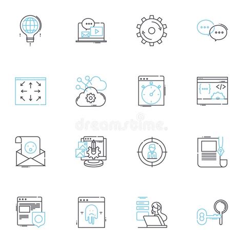 Product Marketing Linear Icons Set Branding Promotion Advertising Packaging Positioning