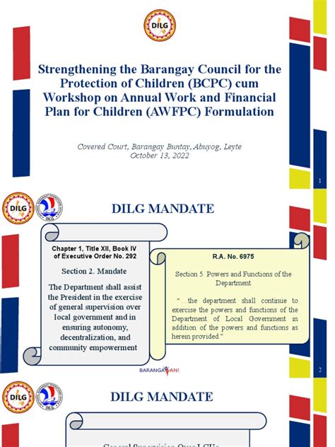 Bcpc Orientation Workshop Pdf Budget Government