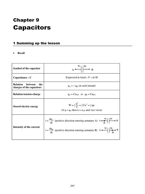 9 Capacitor Pdf Capacitor Electrical Network