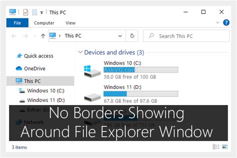 Windows 10 Bug No Borders Showing Around Program Windows AskVG