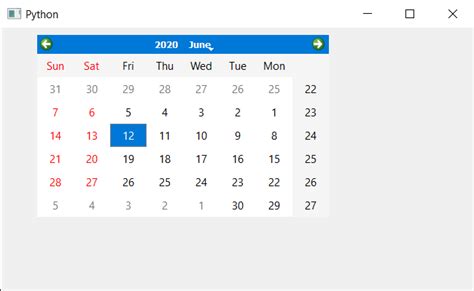 Pyqt5 Qcalendarwidget Définition De La Propriété Direction Stacklima