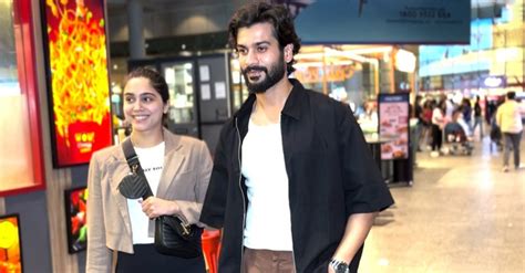 Rumored Couple Sunny Kaushal And Sharvari Wagh Spotted At Mumbai