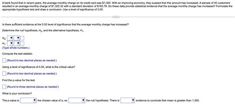 Solved Appropriate Hypothesis Test And Draw A Conclusion Chegg