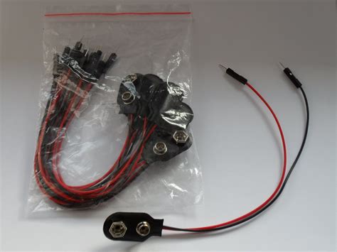 Adam 9v Battery Clip To Dupont Connector Male From Alegro On Tindie