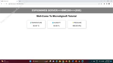 How To Use Bme280 Sensor And Esp8266 Nodemcu To Create A Web Server