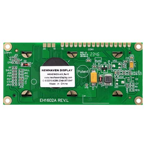 Green 16x2 Character Oled Module Kzw Model