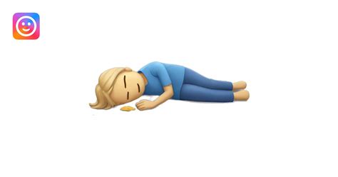 Person Laying Sprawled On The Ground Face Up Emoji Ai Emoji Generator