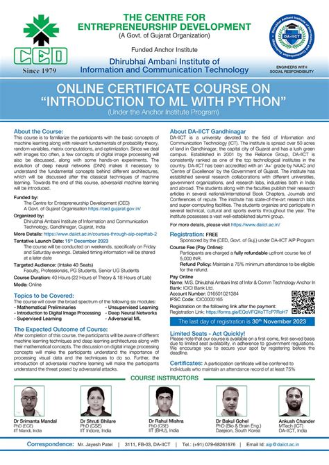 Join Our Online Certificate Course On “introduction To Machine Learning