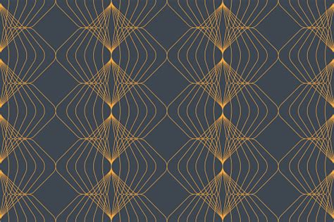 크리스마스 새해 장식 추상화에서 육각형 모양을 형성하는 반복 라인으로 만든 원활하고 추상적 인 배경 패턴 0명에 대한 스톡 벡터 아트 및 기타 이미지 Istock