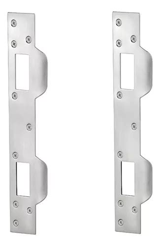 Placa De Protección F4 Para Puertas Con Doble Orificio Cier Meses Sin Interés