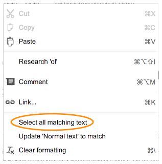 The Writing Studio Blog Text Correction In Google Docs