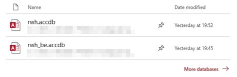 Wrong Date Modified Rmsaccess