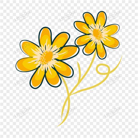 노란색 수선화 Png 일러스트 및 벡터 이미지 무료 다운로드 Lovepik
