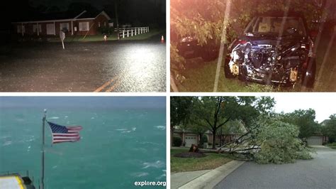 Hurricane Dorian Makes Landfall Over North Carolina
