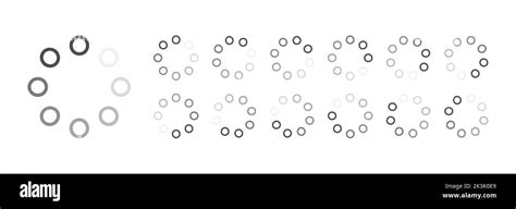 Circular Loading Buffering Icons Vector Video Ready For Animation  All Keyframes Frames