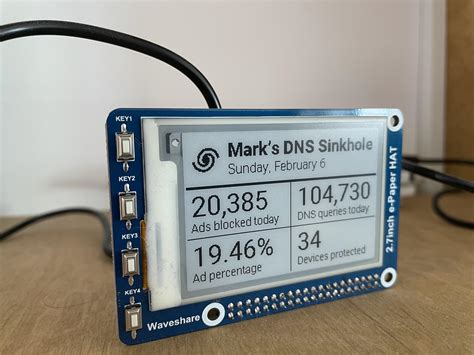 I Made An E Ink Visualizer For My PiHole Stats R Raspberry Pi